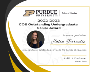 College honors faculty, staff and students - Purdue University College of Education