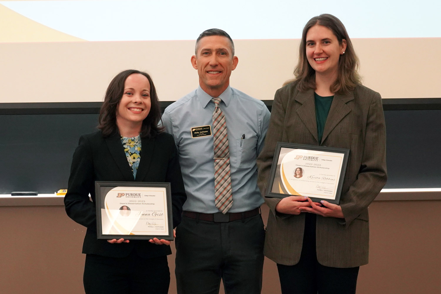 College honors faculty, staff and students - Purdue University College of Education