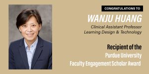 Huang receives 2023 Purdue Engagement Award - Purdue University College ...